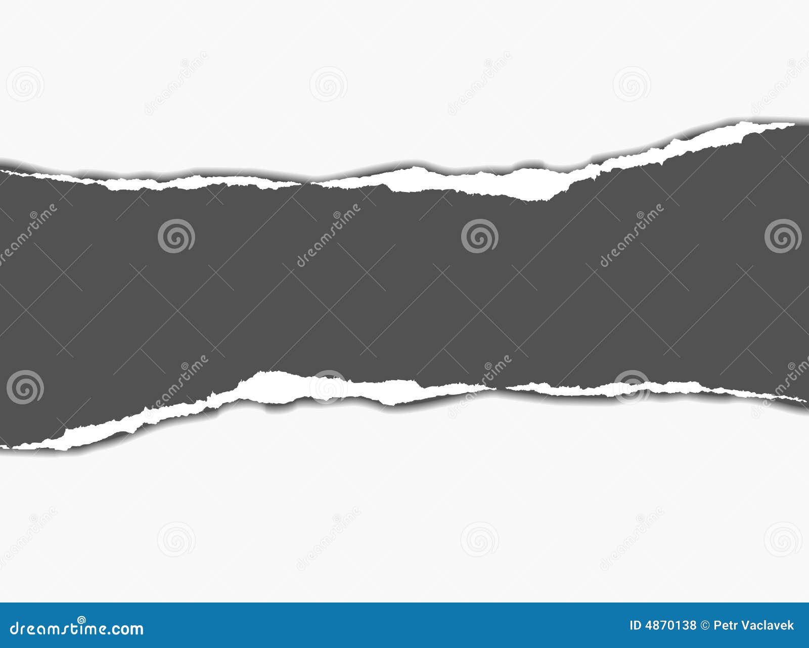 Tear paper stock vector. Illustration of concept, letter - 4870138