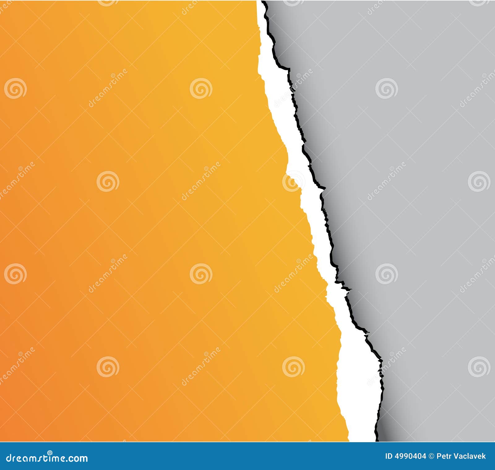 Tear paper stock vector. Illustration of pattern, cracked - 4990404