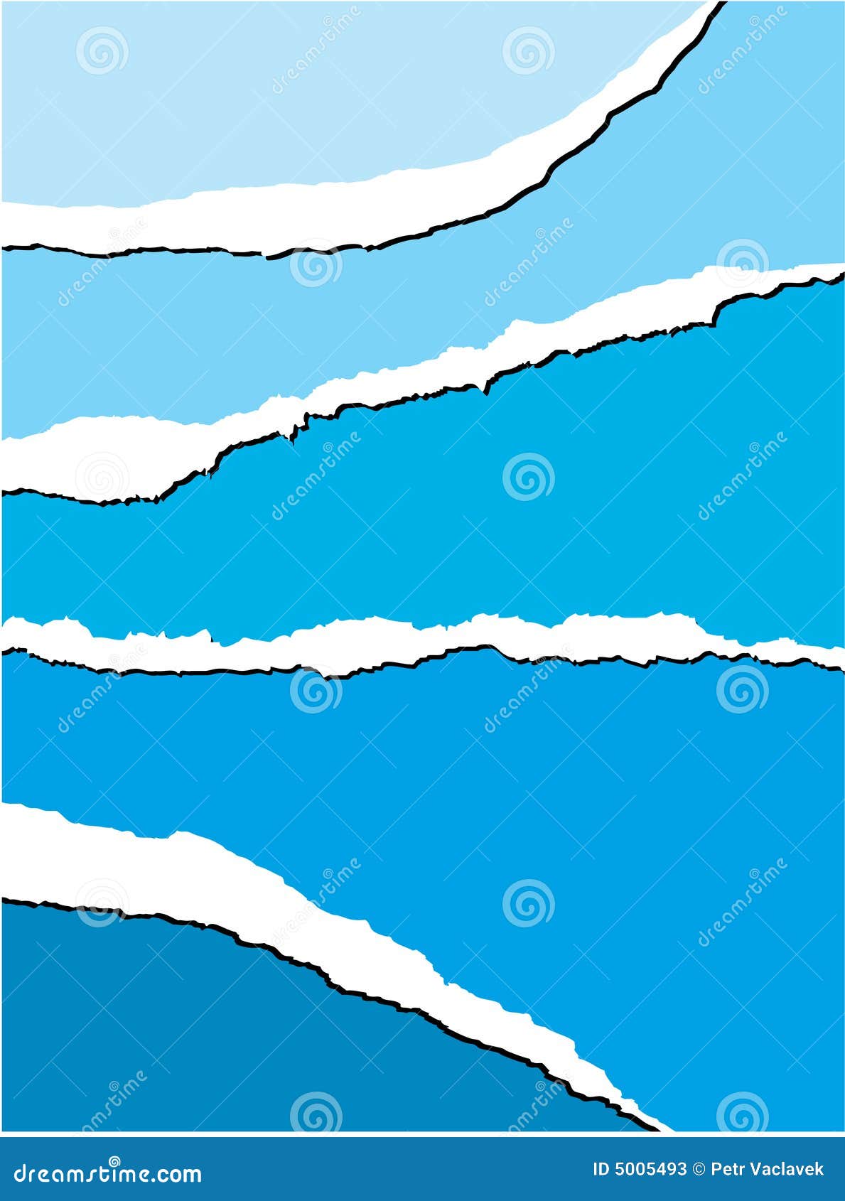 Tear paper background stock vector. Illustration of blue - 5005493