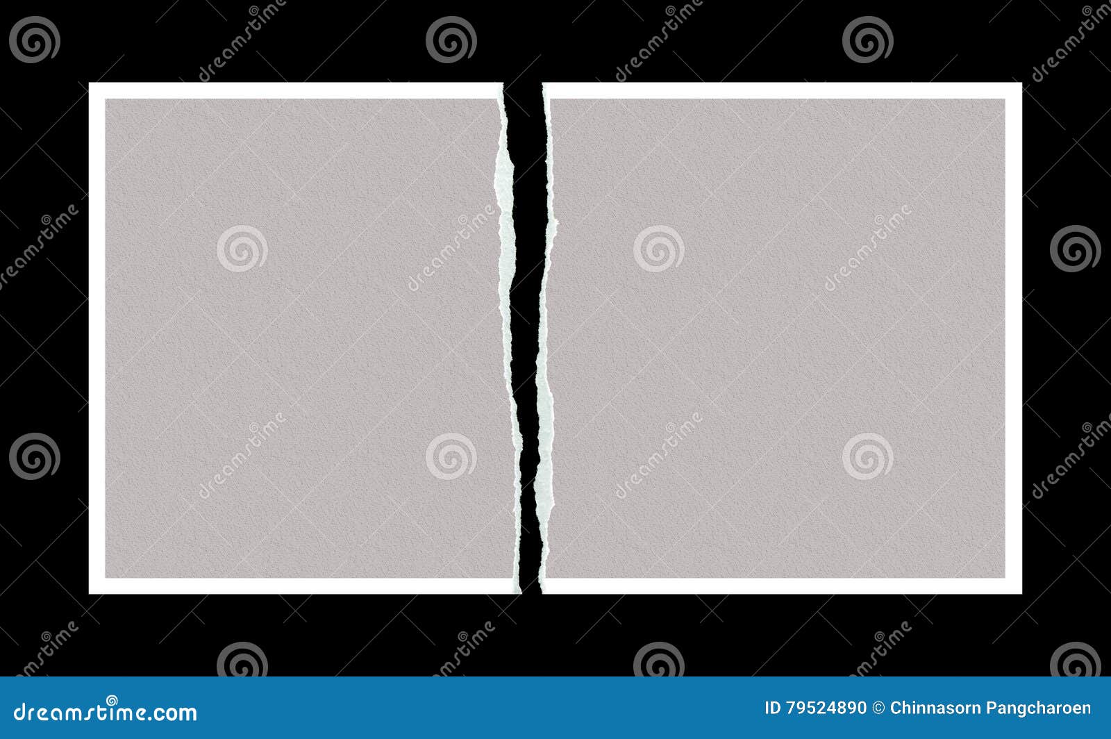 Tear the photo paper stock photo. Image of design, split - 79524890