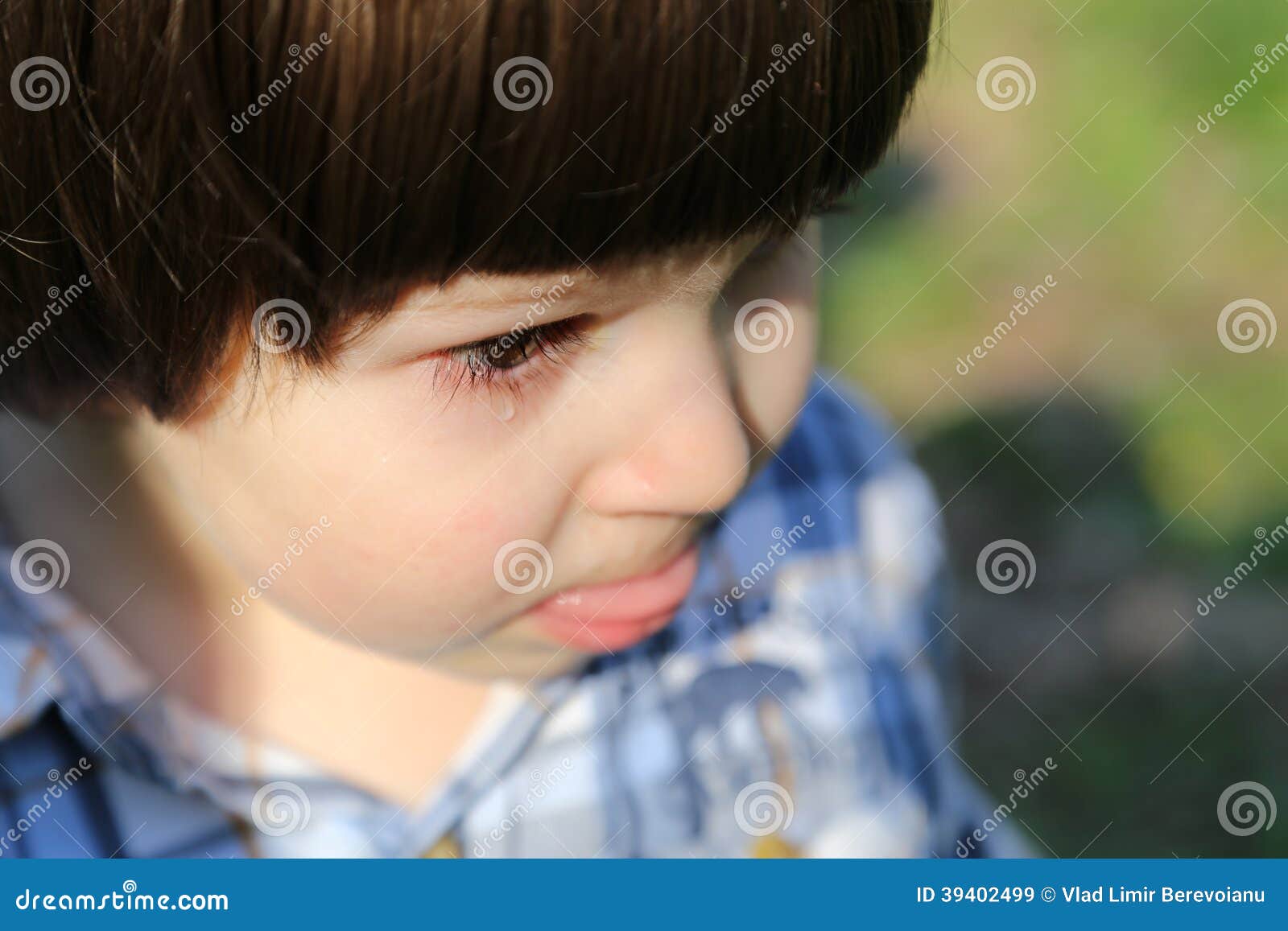 Crying boy tear stock image. Image of hair, showing, closeup - 39402499
