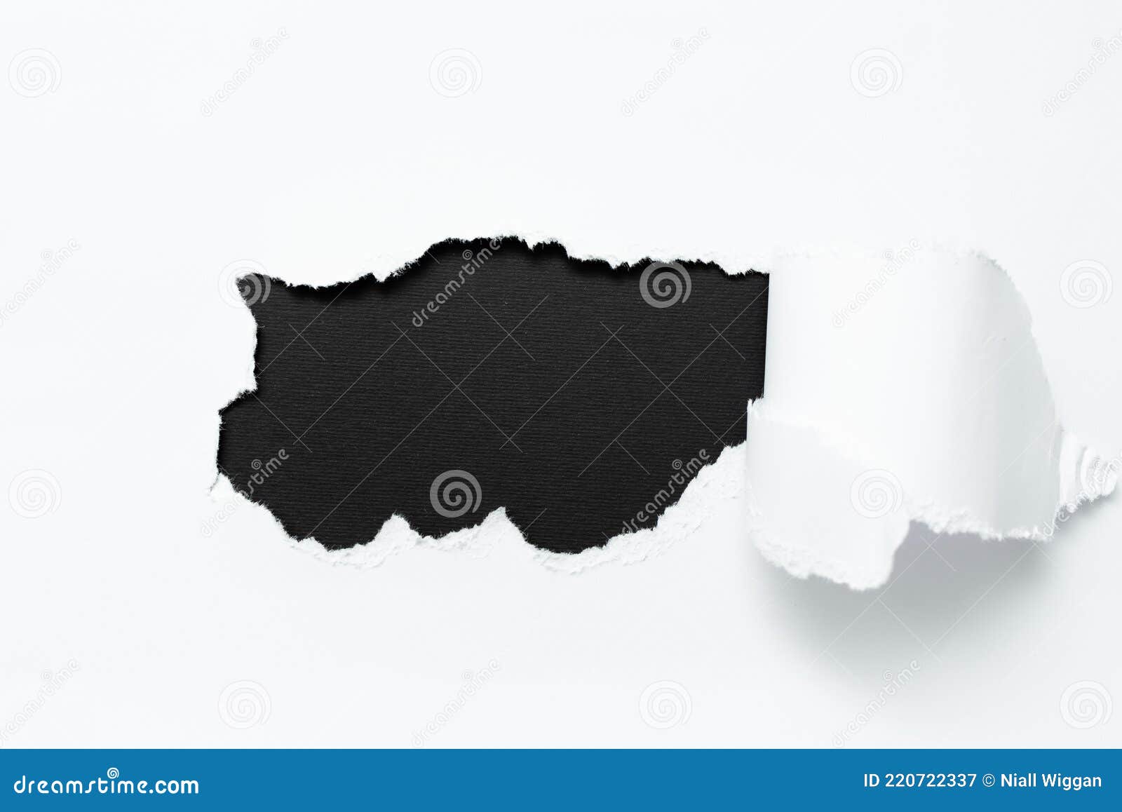 Abstract Plain Tear Paper Showing Background Conspectus Flat Sheet ...
