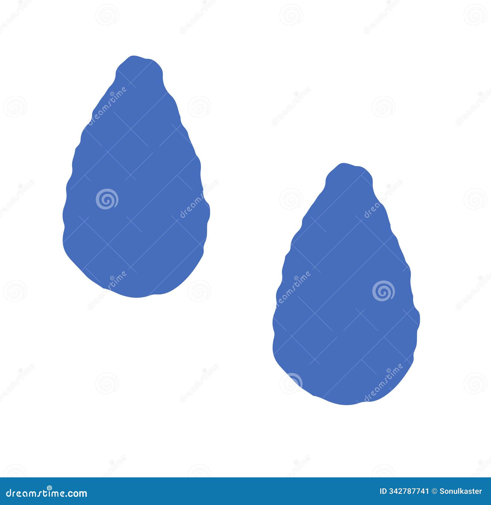 Teardrop Shape Simple Illustration Vector Stock Illustration ...