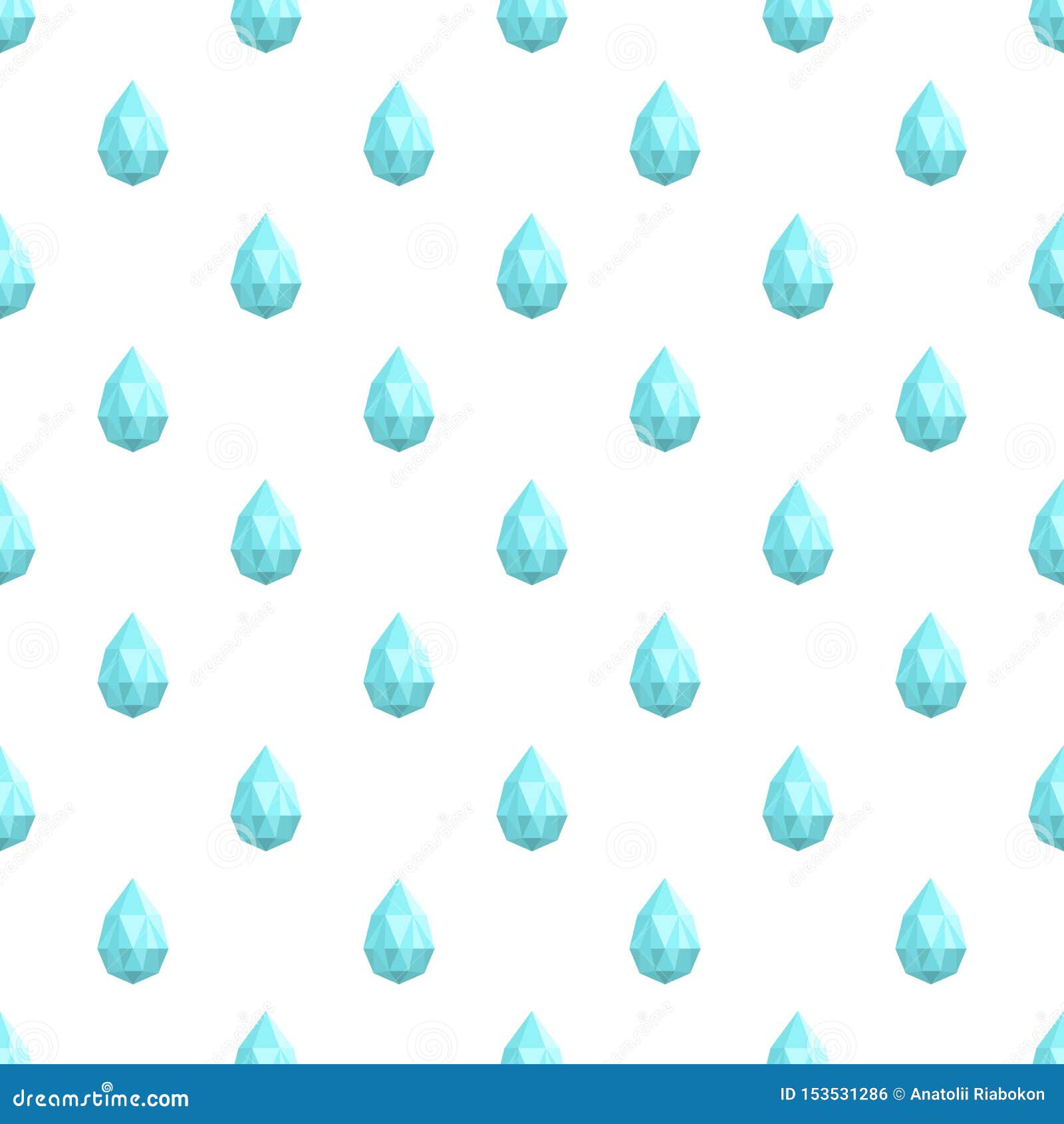 Teardrop Shaped Diamond Pattern Seamless Vector Stock Vector ...