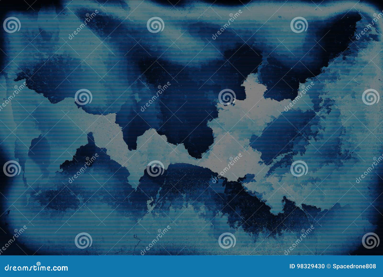 Teared Blue Film Scan Paper Background Stock Illustration ...