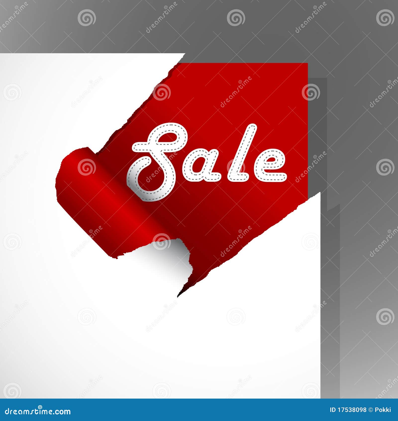 Teared paper with text. stock vector. Illustration of page - 17538098