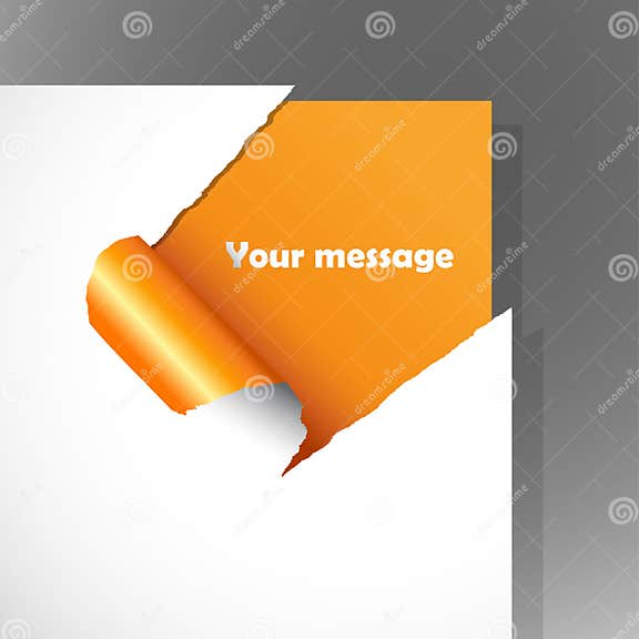 Teared paper with text. stock vector. Illustration of clean - 17538628