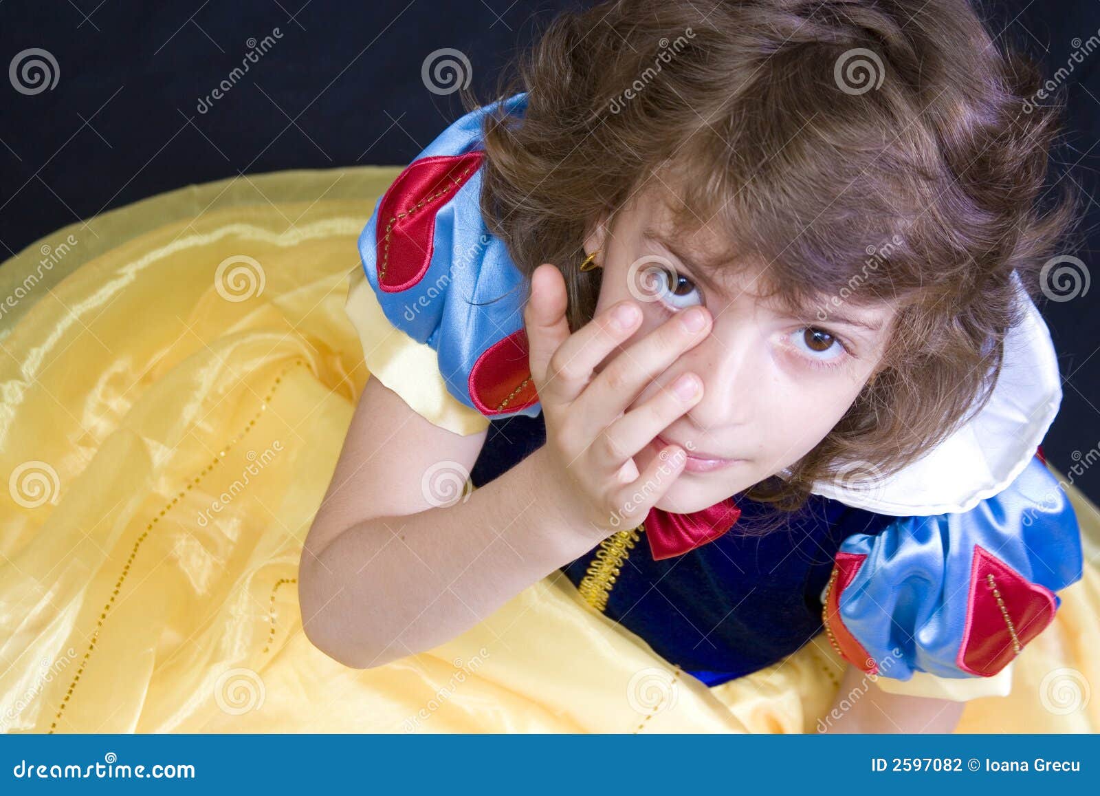 Tearful child stock photo. Image of adorable, gentle, apprehensive ...