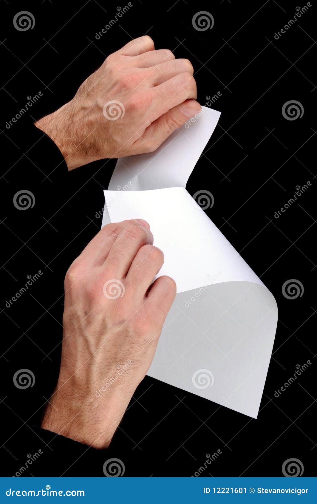 Tearing Document stock image. Image of release, name - 12221601