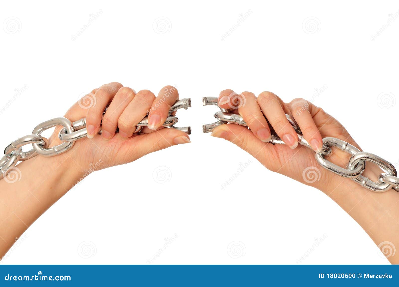 Tearing a heavy chain stock photo. Image of iron, connection - 18020690