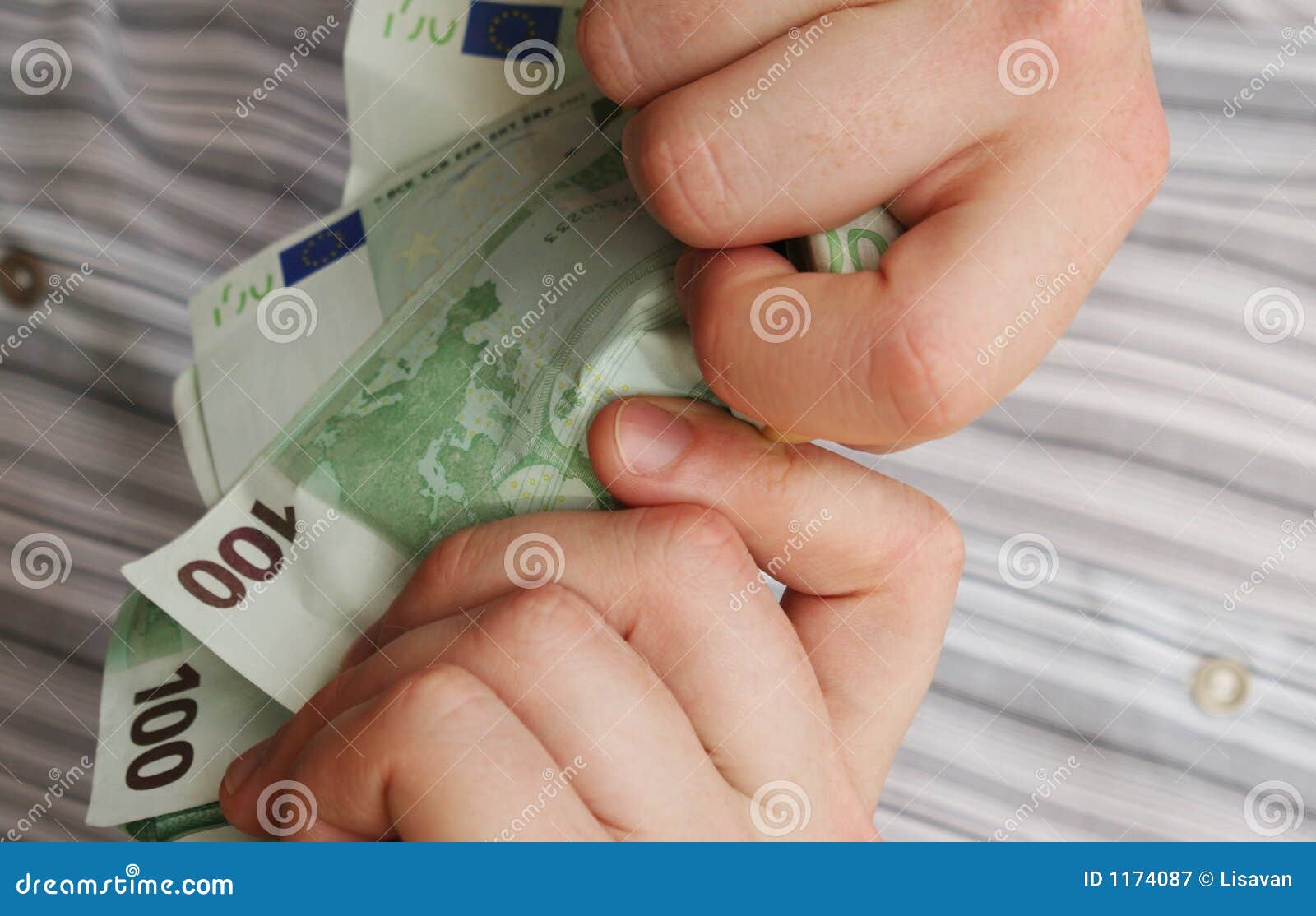 Tearing up money stock image. Image of euro, full, spendthrift - 1174087