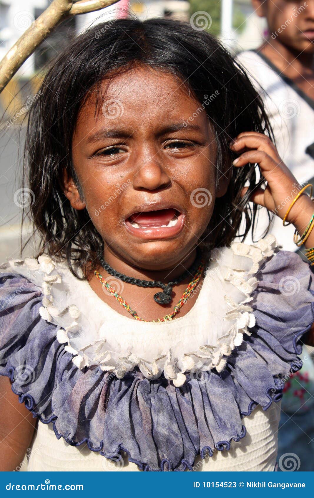 Poor Indian People Crying