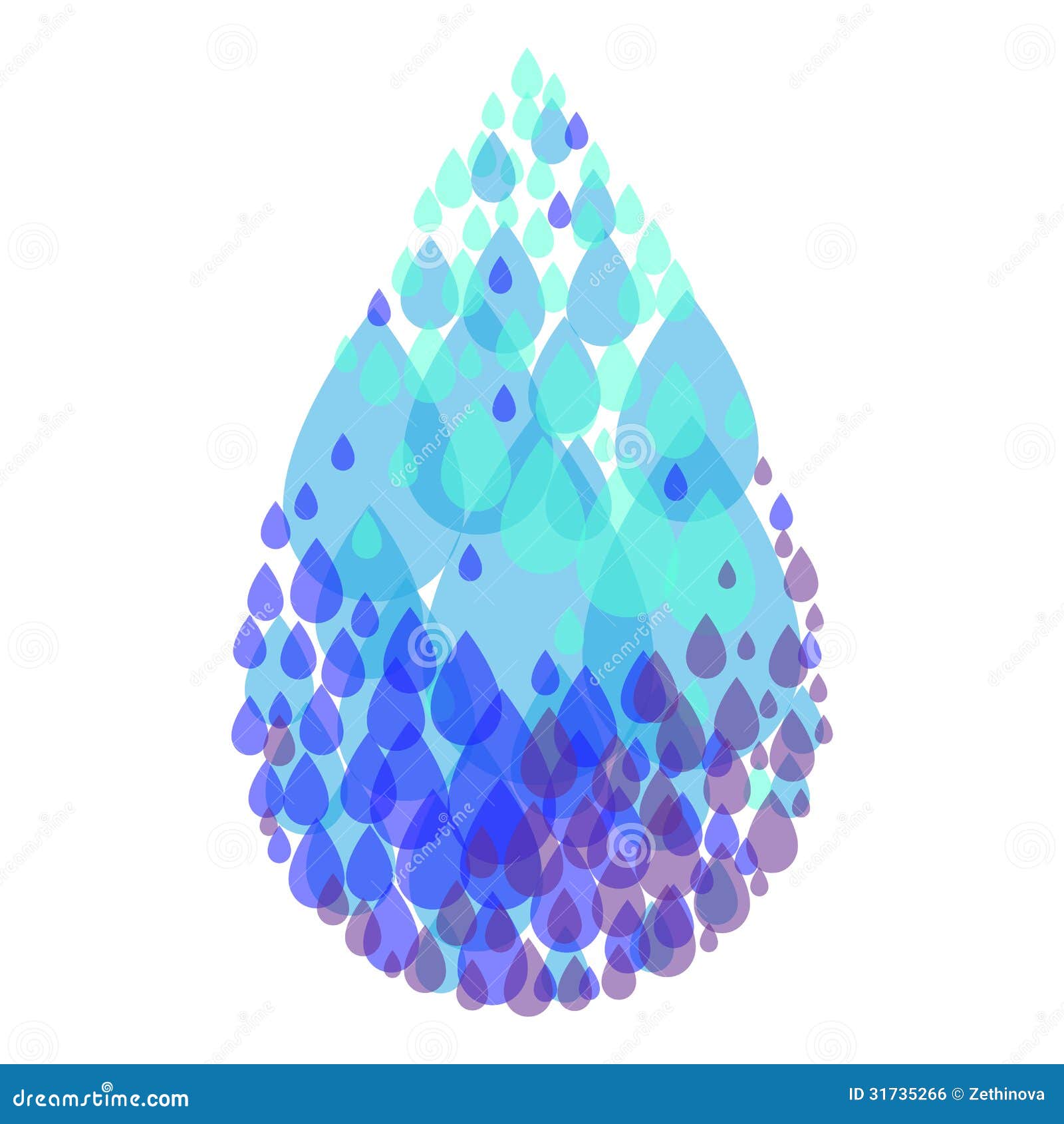 Tears stock vector. Illustration of colorful, tears, cluster - 31735266