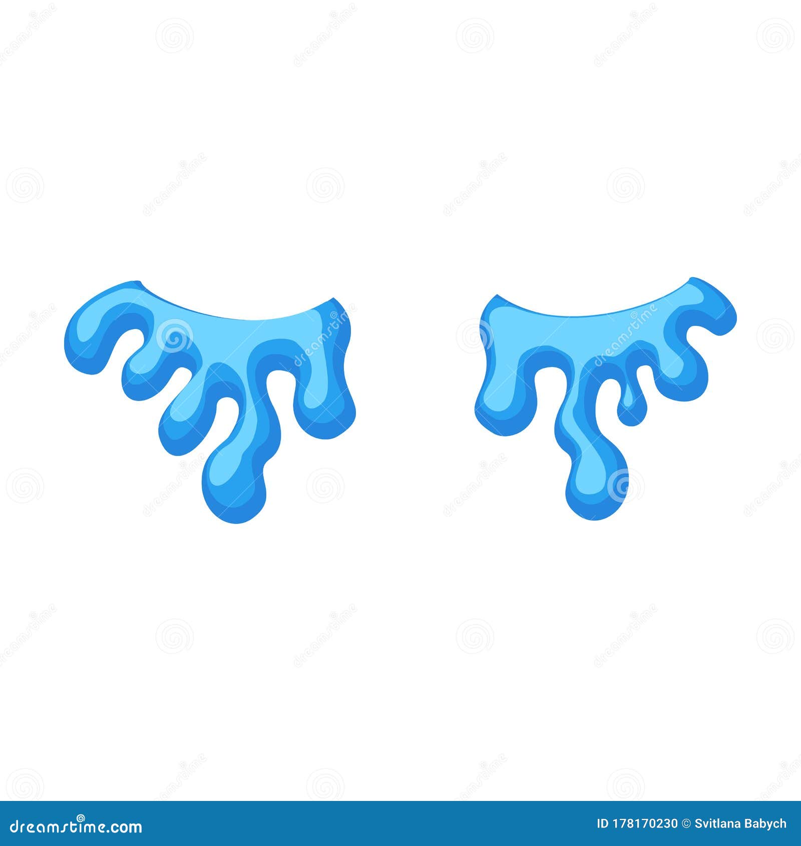 Tears Vector Icon.Cartoon Vector Icon Isolated on White Background ...