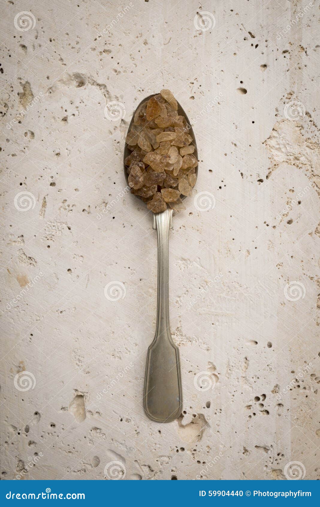 Teaspoon Filled with Sugar Crystals Stock Photo - Image of stone, line ...