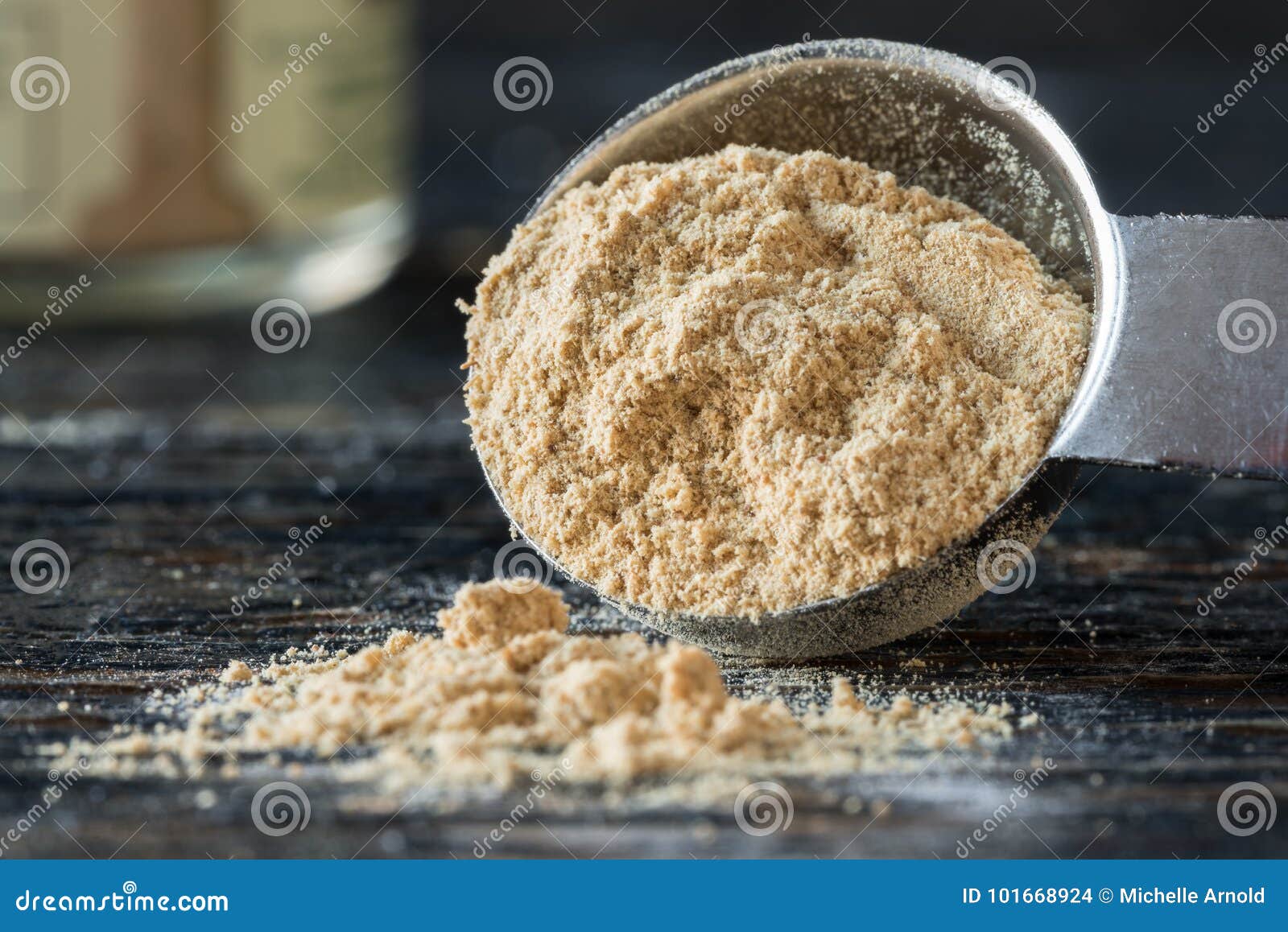 Ground Ginger Spilled from a Teaspoon Stock Photo - Image of ground ...