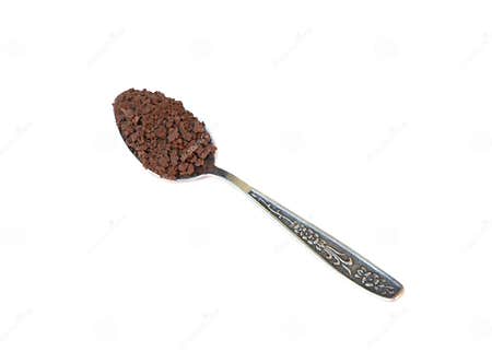Teaspoon of instant coffee stock photo. Image of heart - 3826382