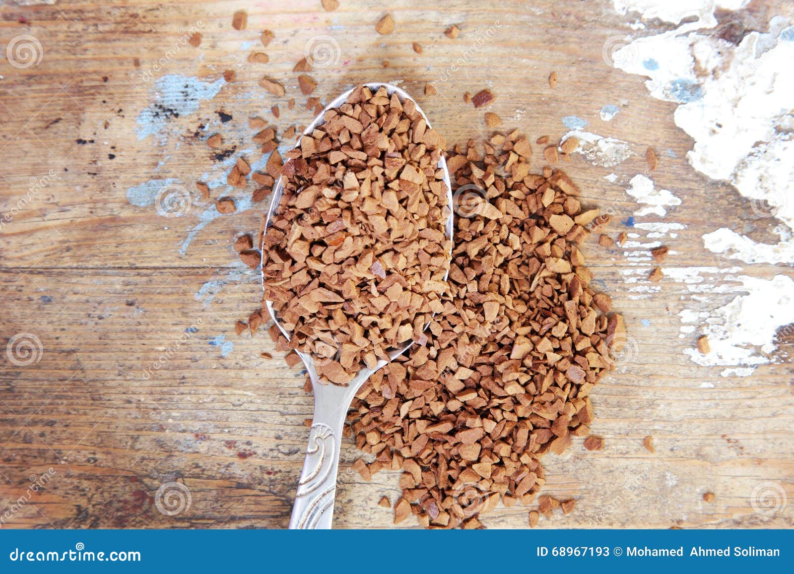 Teaspoon with Instant Coffee Stock Image - Image of grains, rustic ...