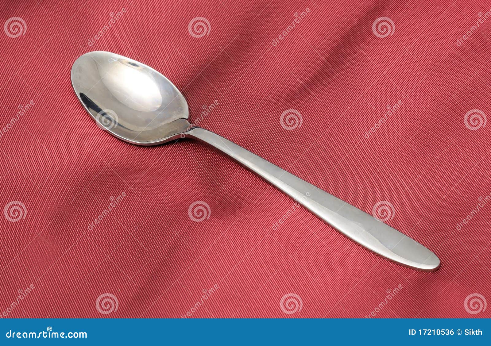 Teaspoon on Red Silk stock photo. Image of silk, present - 17210536