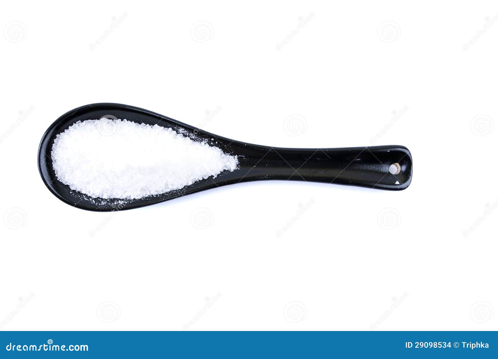 Teaspoon salt isolated stock photo. Image of spoon, isolated - 29098534