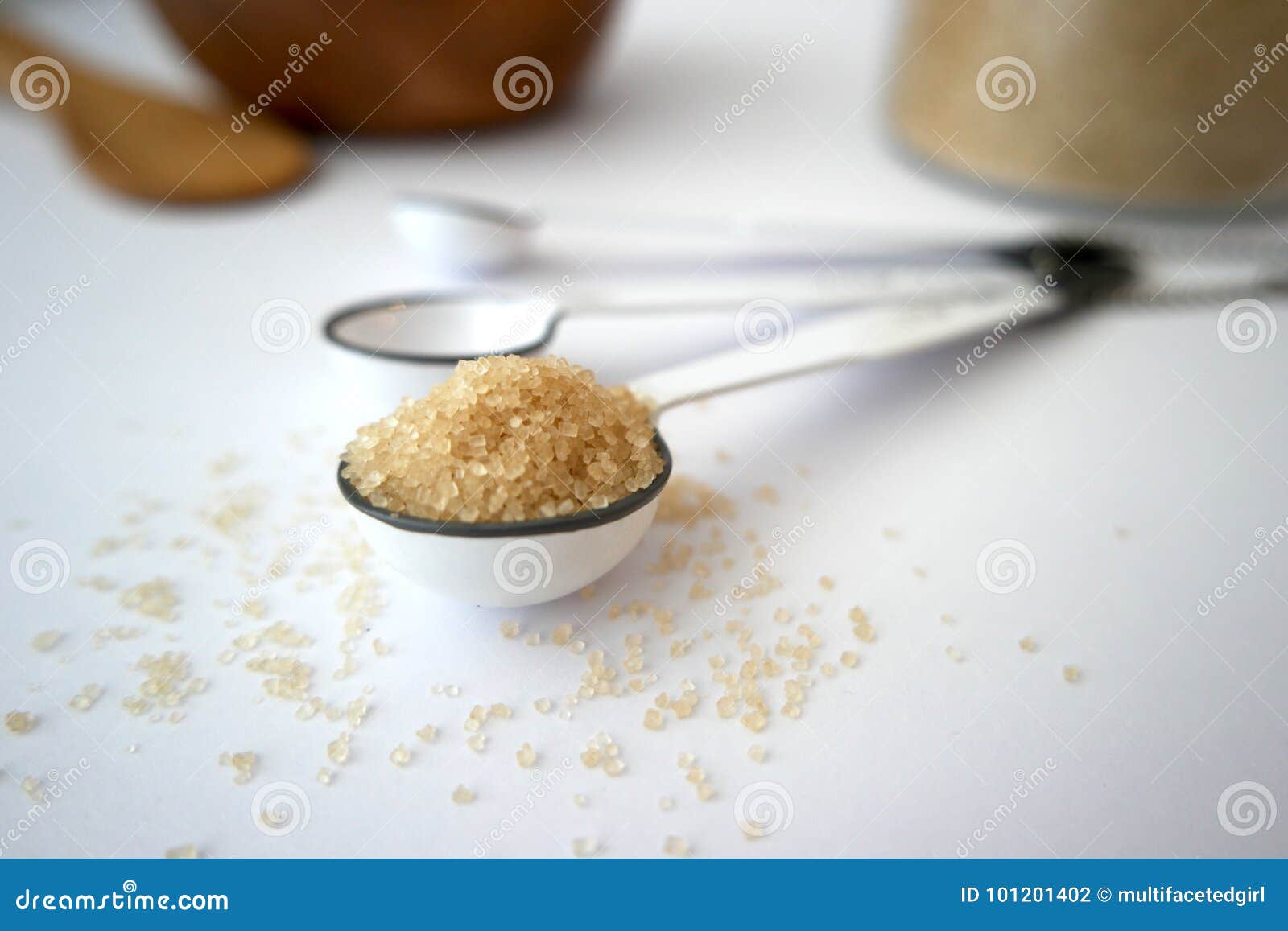 A teaspoon of sugar stock photo. Image of table, eating - 101201402