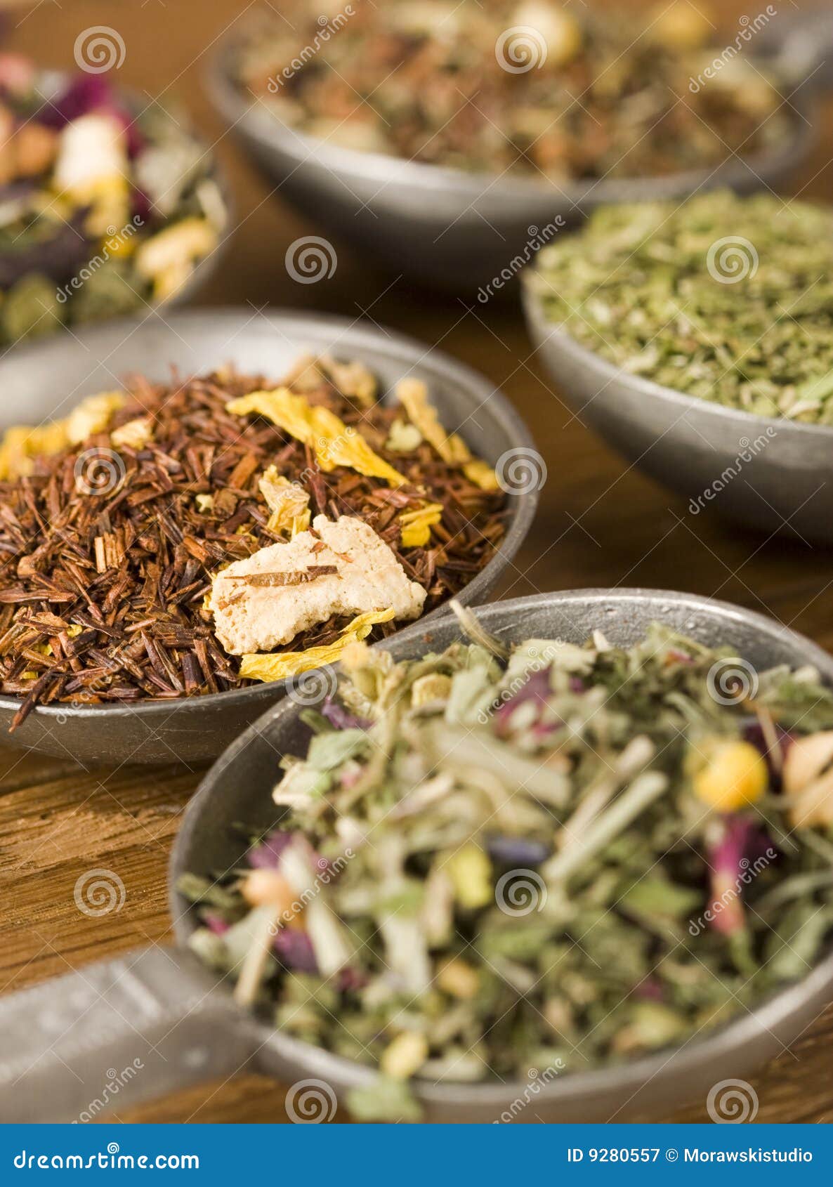 Teaspoons of tea stock image. Image of eating, organic - 9280557