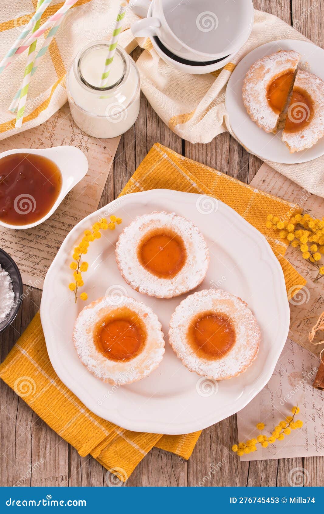 Teatime biscuits stock image. Image of dessert, biscuit - 276745453