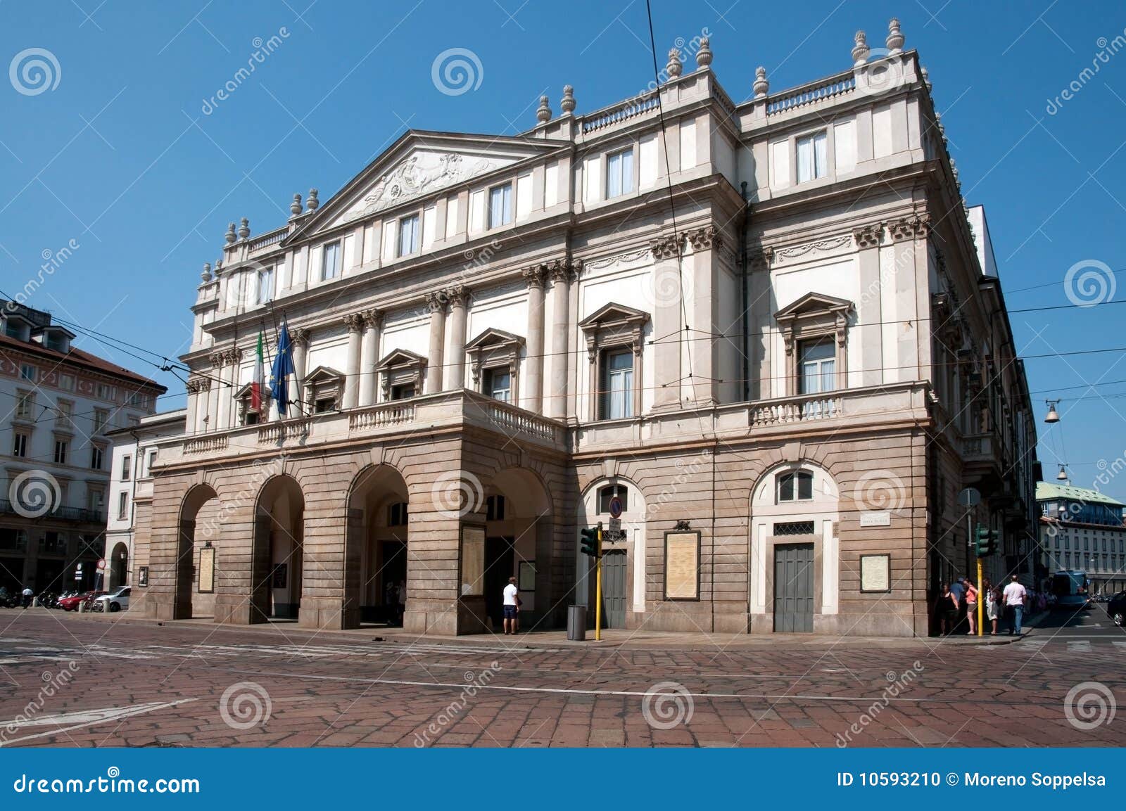 The Teatro Alla Scala In Milan, Italy Stock Photo | CartoonDealer.com ...