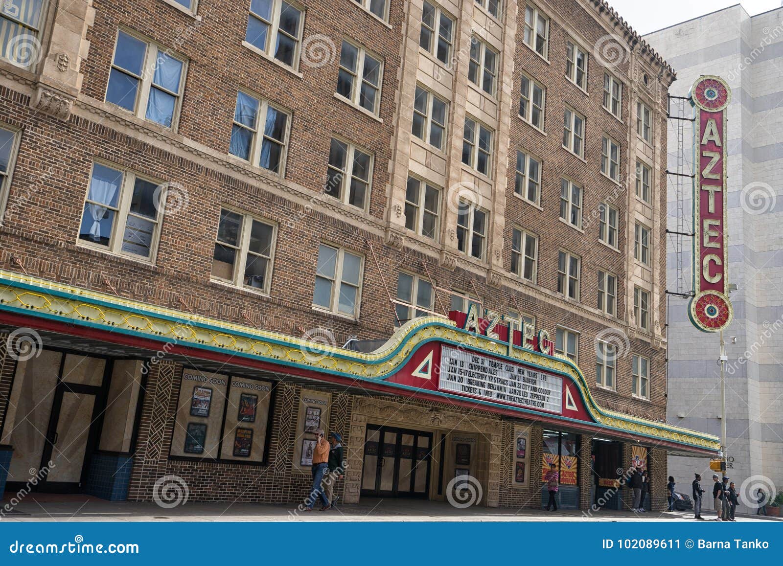 Teatro Azteca En San Antonio Texas Foto editorial - Imagen de auge ...