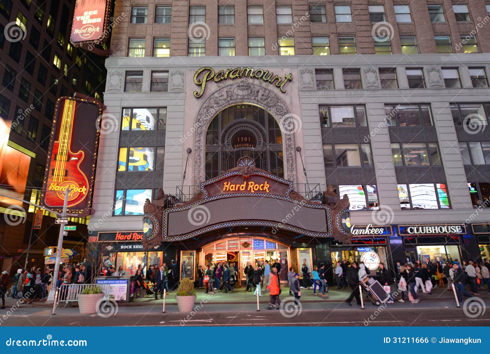 Teatro De Paramount, Times Square, Manhattan, NYC Foto editorial ...