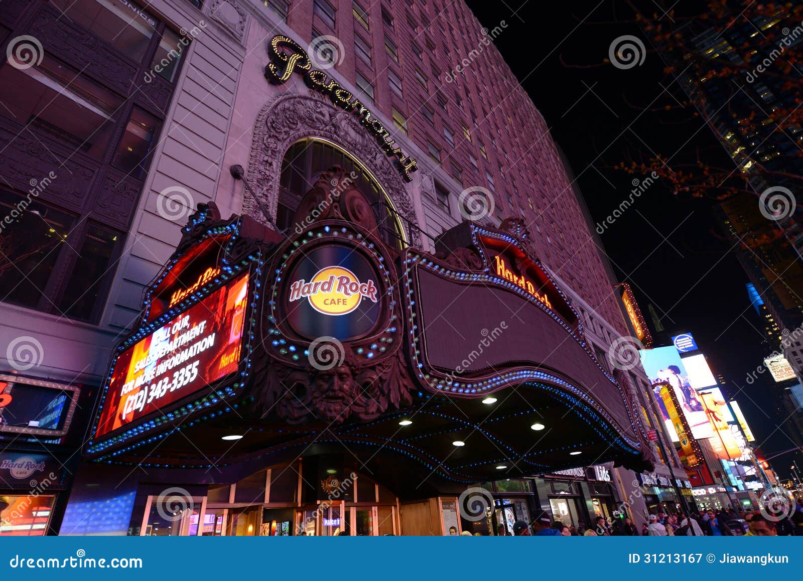 Teatro De Paramount, Times Square, Manhattan, NYC Fotografia Editorial ...