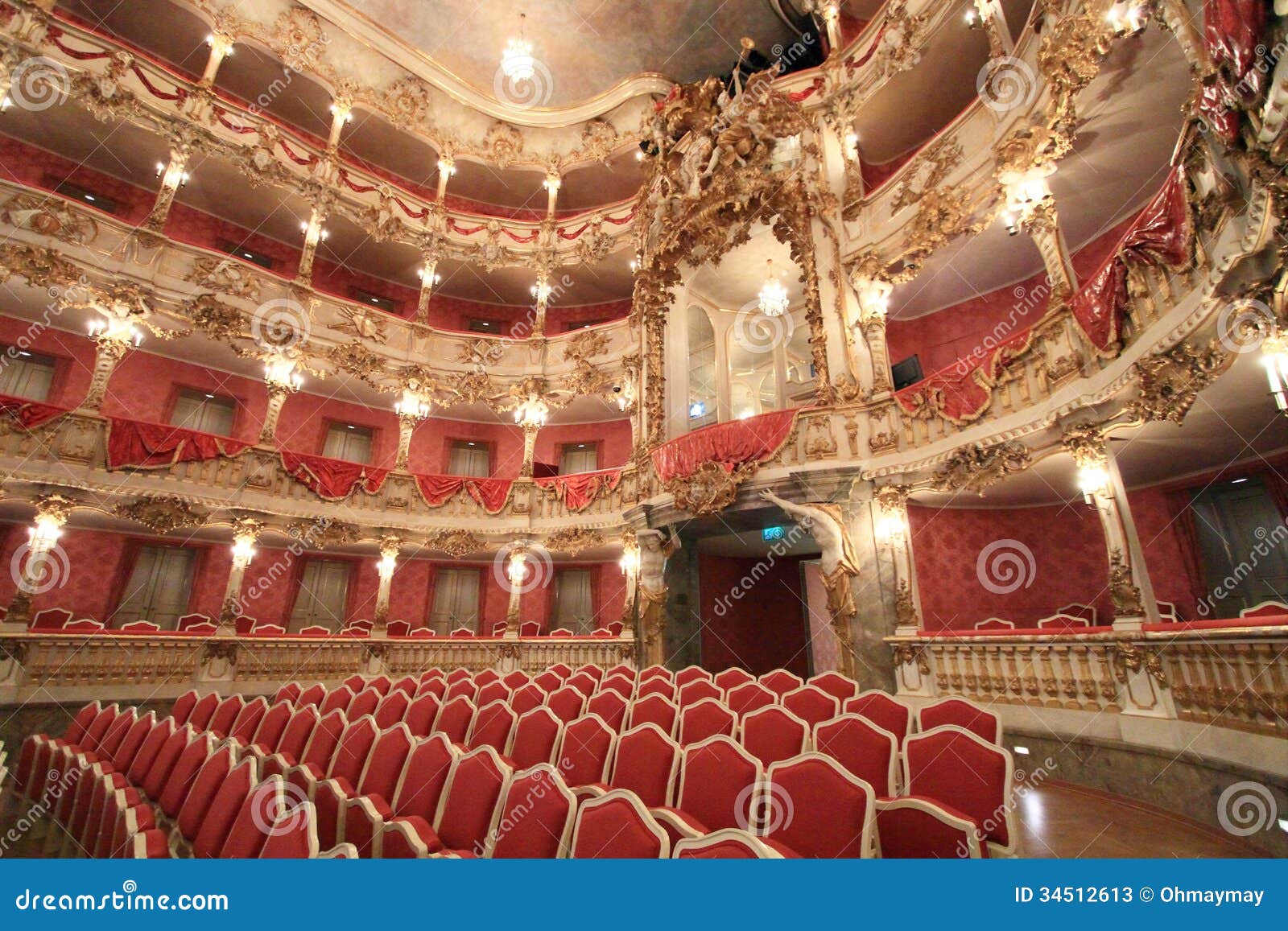 Teatro dell'opera barrocco fotografia stock editoriale. Immagine di ...