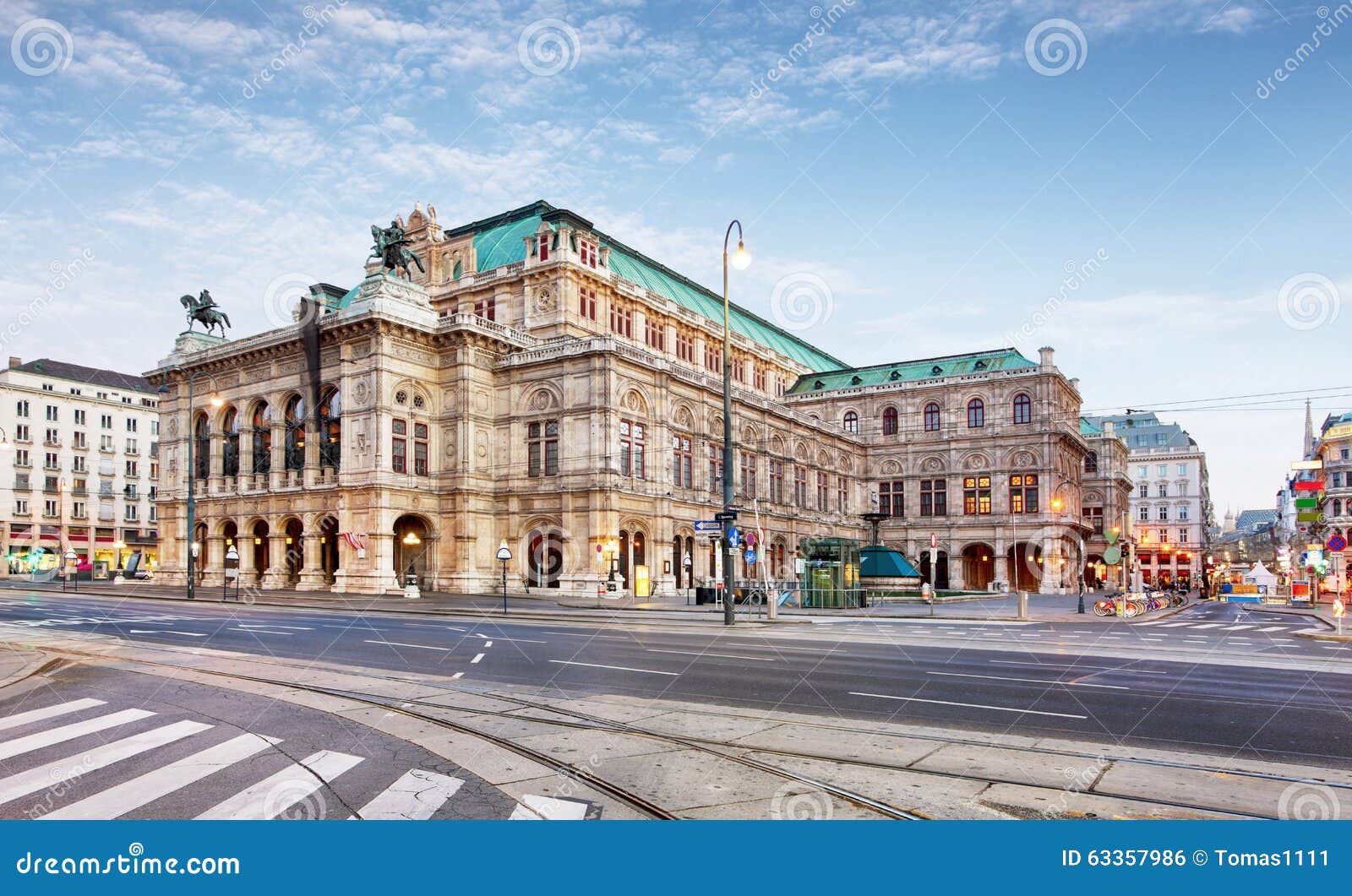 Teatro Dell'opera Di Vienna, Austria Fotografia Stock - Immagine di ...