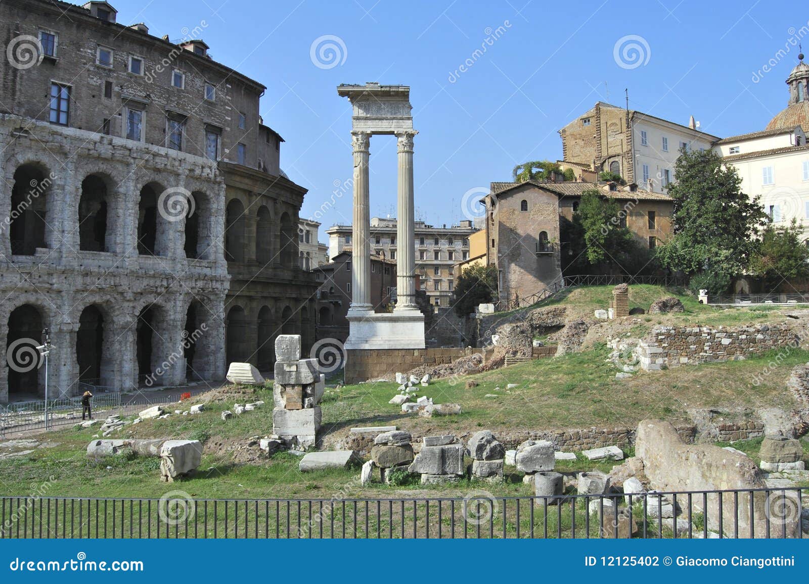 Teatro di Marcello, Rome stock photo. Image of empire - 12125402
