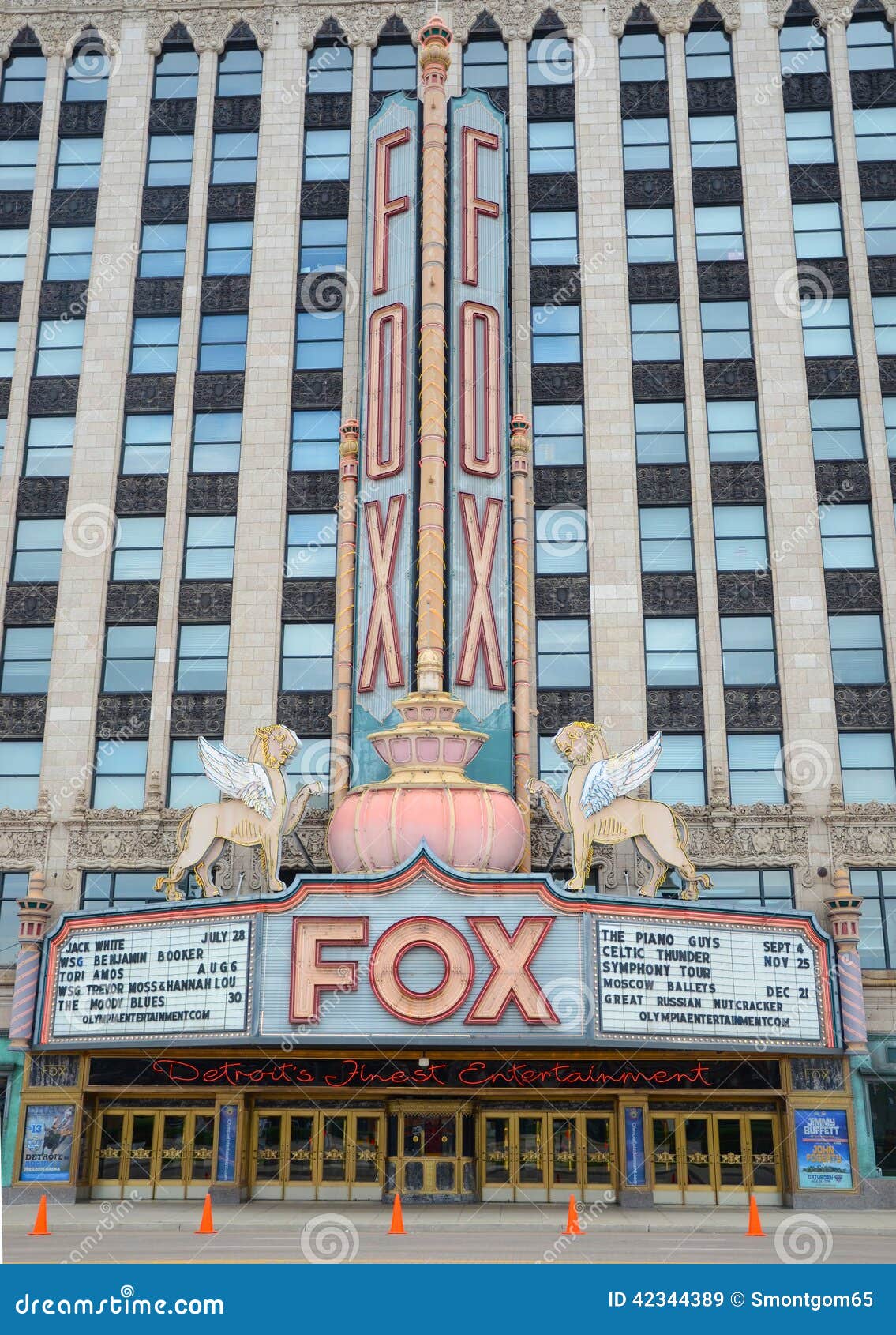 Teatro Em Detroit, MI Do Fox Imagem de Stock Editorial - Imagem de ...
