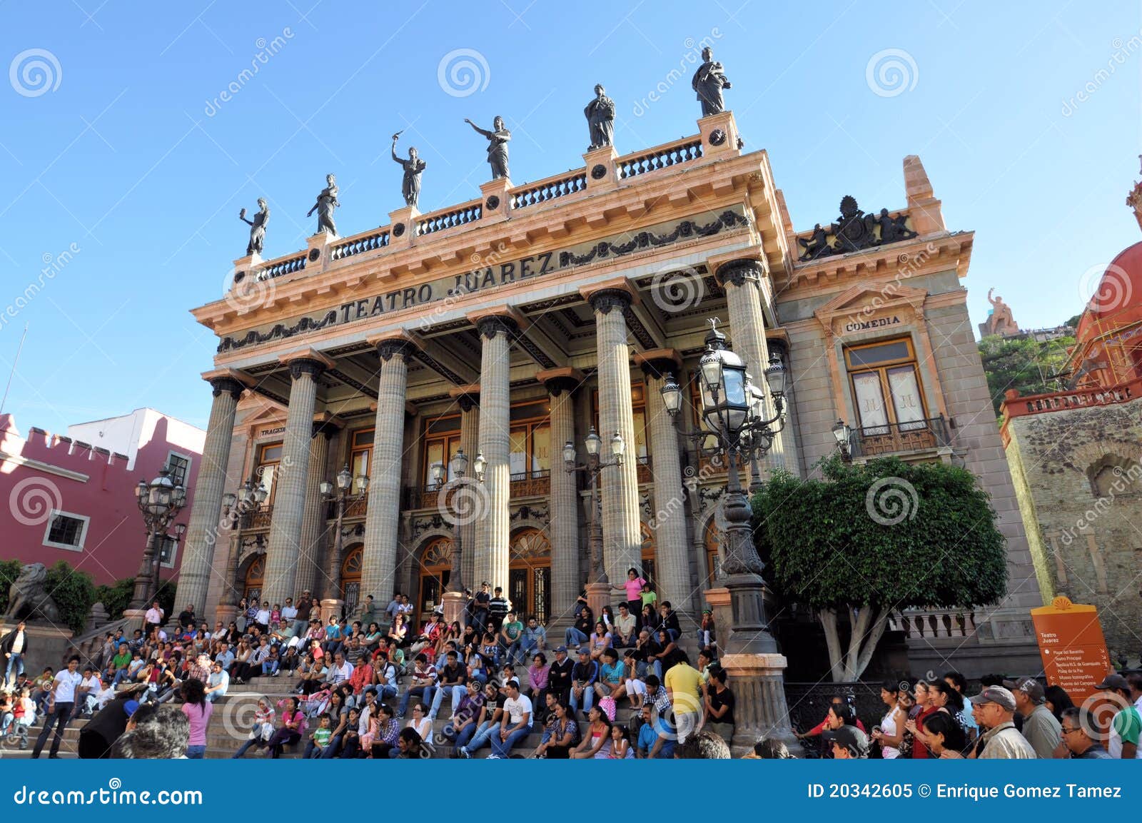 Teatro Juarez Guanajuato editorial image. Image of historical - 20342605