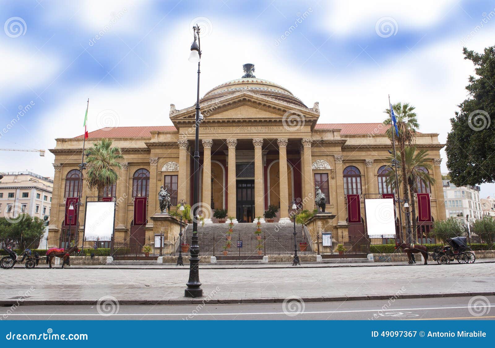 Teatro Massimo stock afbeelding. Image of theater, toerisme - 49097367