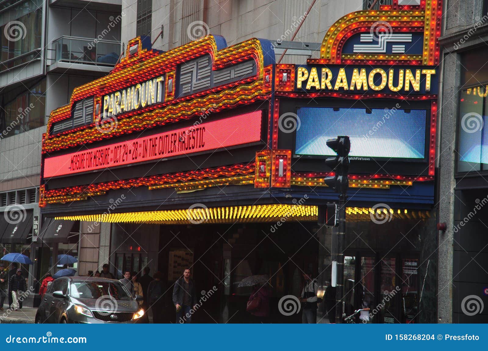 Teatro Paramount Boston, Massachusetts Imagen de archivo editorial ...