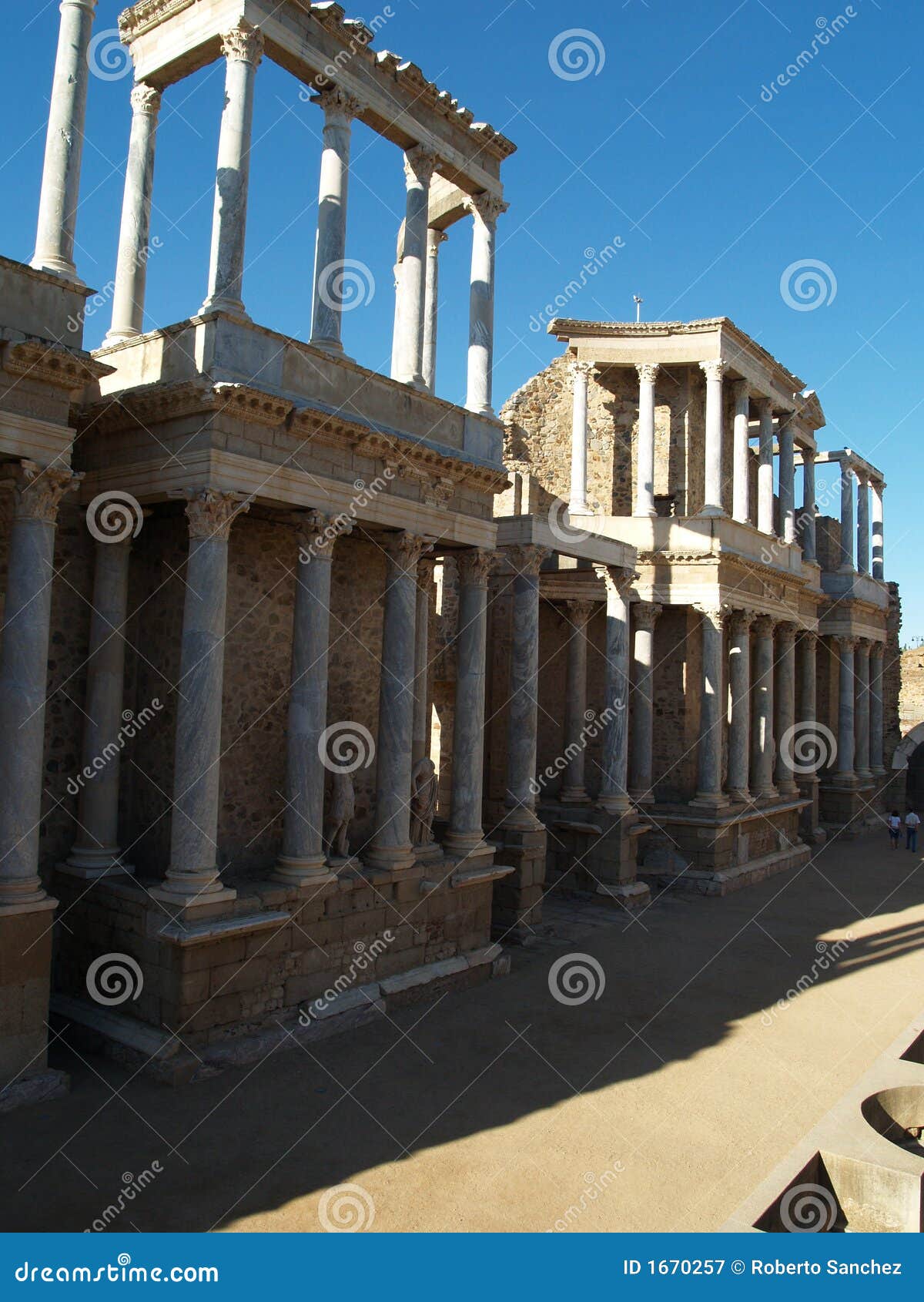 Teatro Romano a Merida, Spagna Immagine Stock - Immagine di festa, roma ...