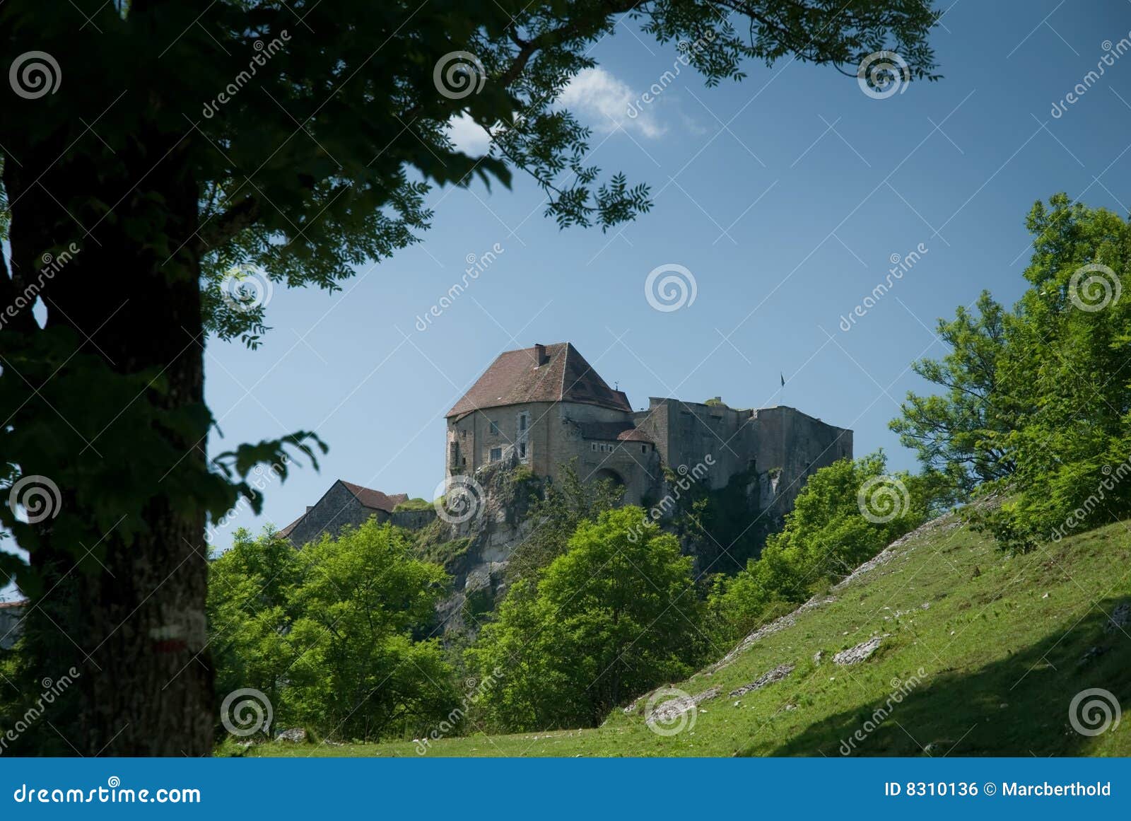 Teau del ch de joux fotografia stock. Immagine di collina - 8310136