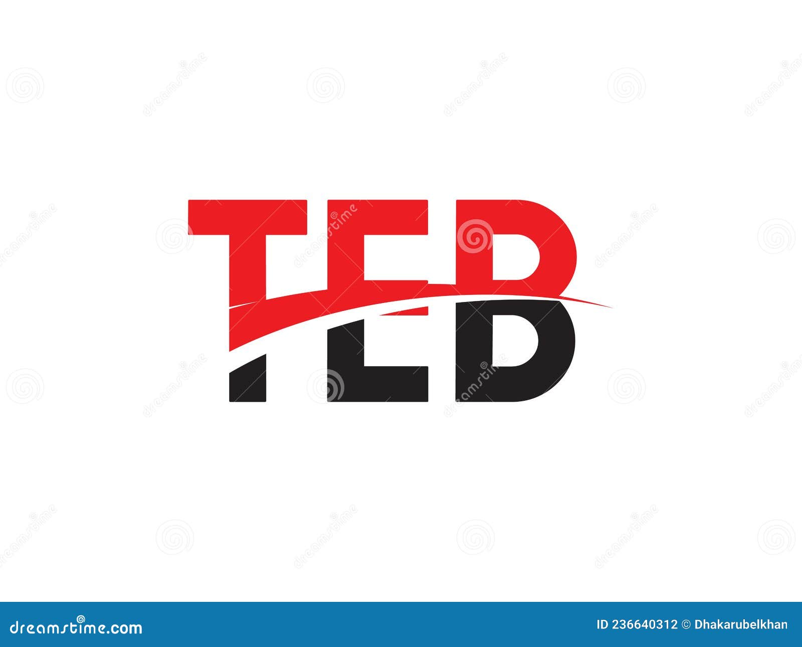 TEB Letter Initial Logo Design Vector Illustration Stock Vector ...