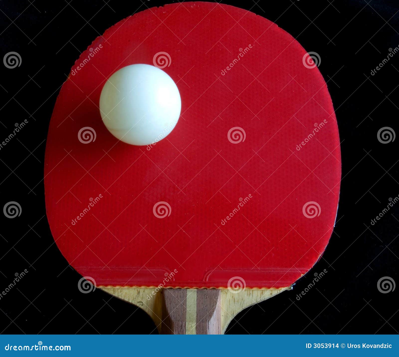 Teble Tennis Racket Bat and Ball Stock Photo - Image of isolated ...