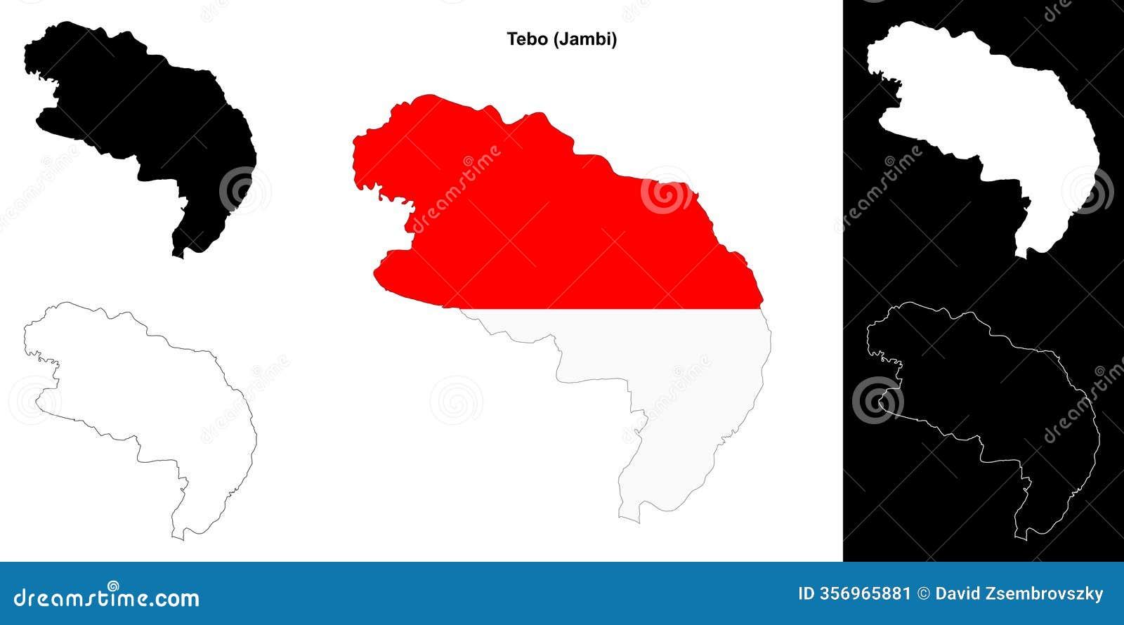 Jambi Outline Map Vector Illustration | CartoonDealer.com #323662002