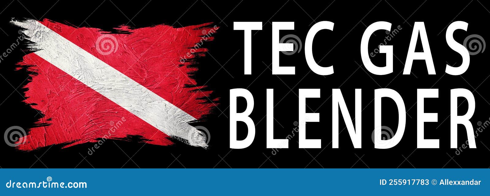 Tec Gas Blender, Diver Down Flag, Scuba Flag Stock Illustration ...