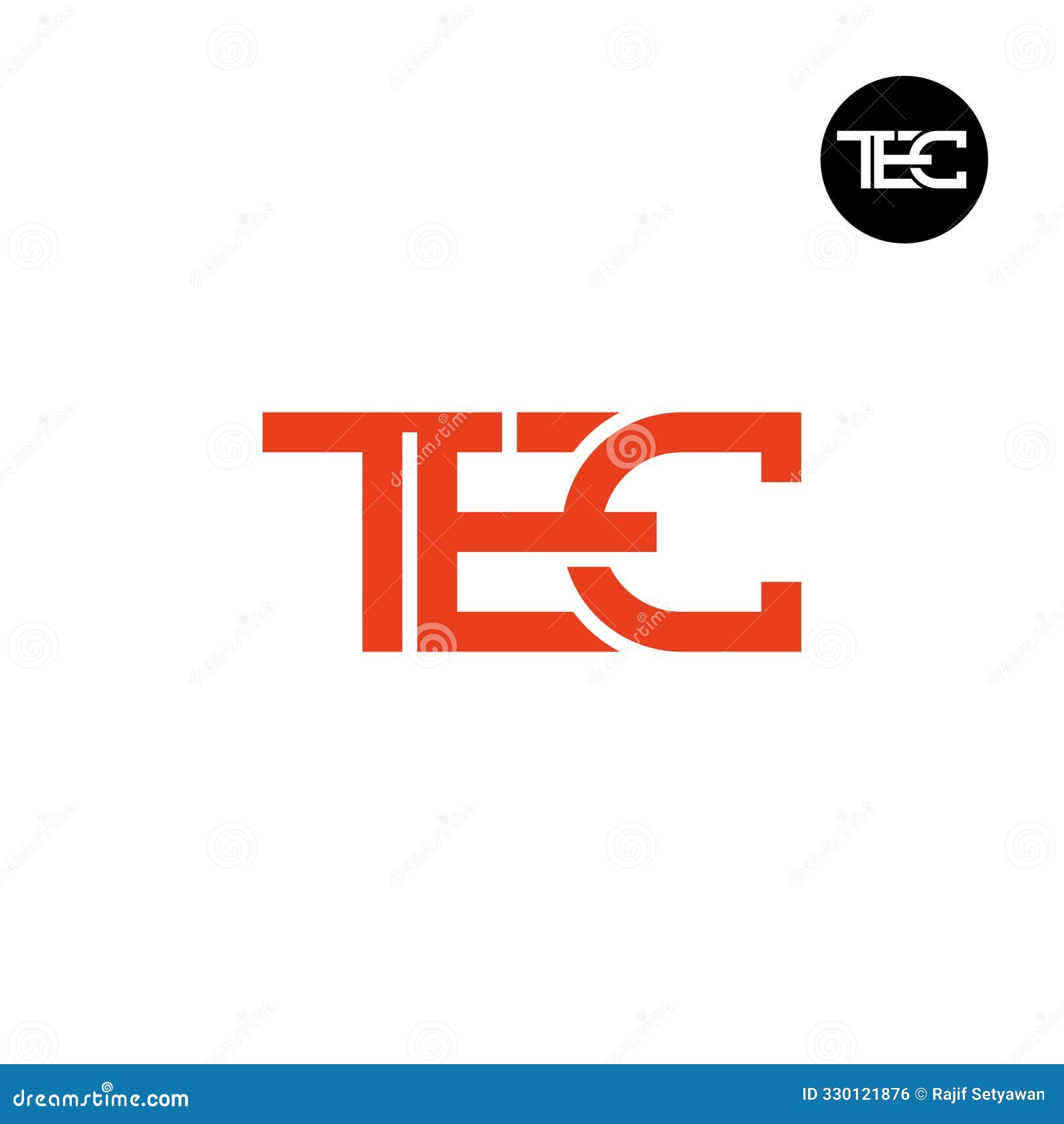 TEC Logo Letter Monogram Design Stock Vector - Illustration of ...