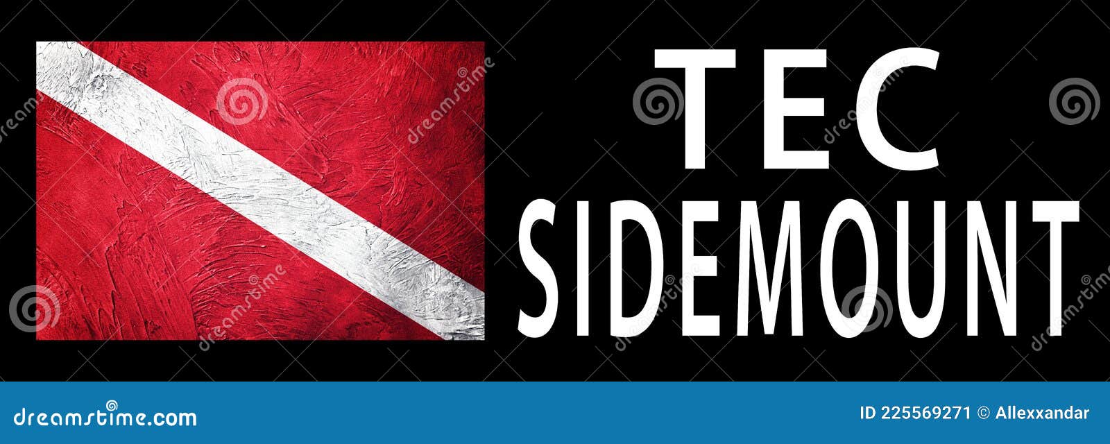 Tec Sidemount, Diver Down Flag, Scuba Flag Stock Image - Image of ...