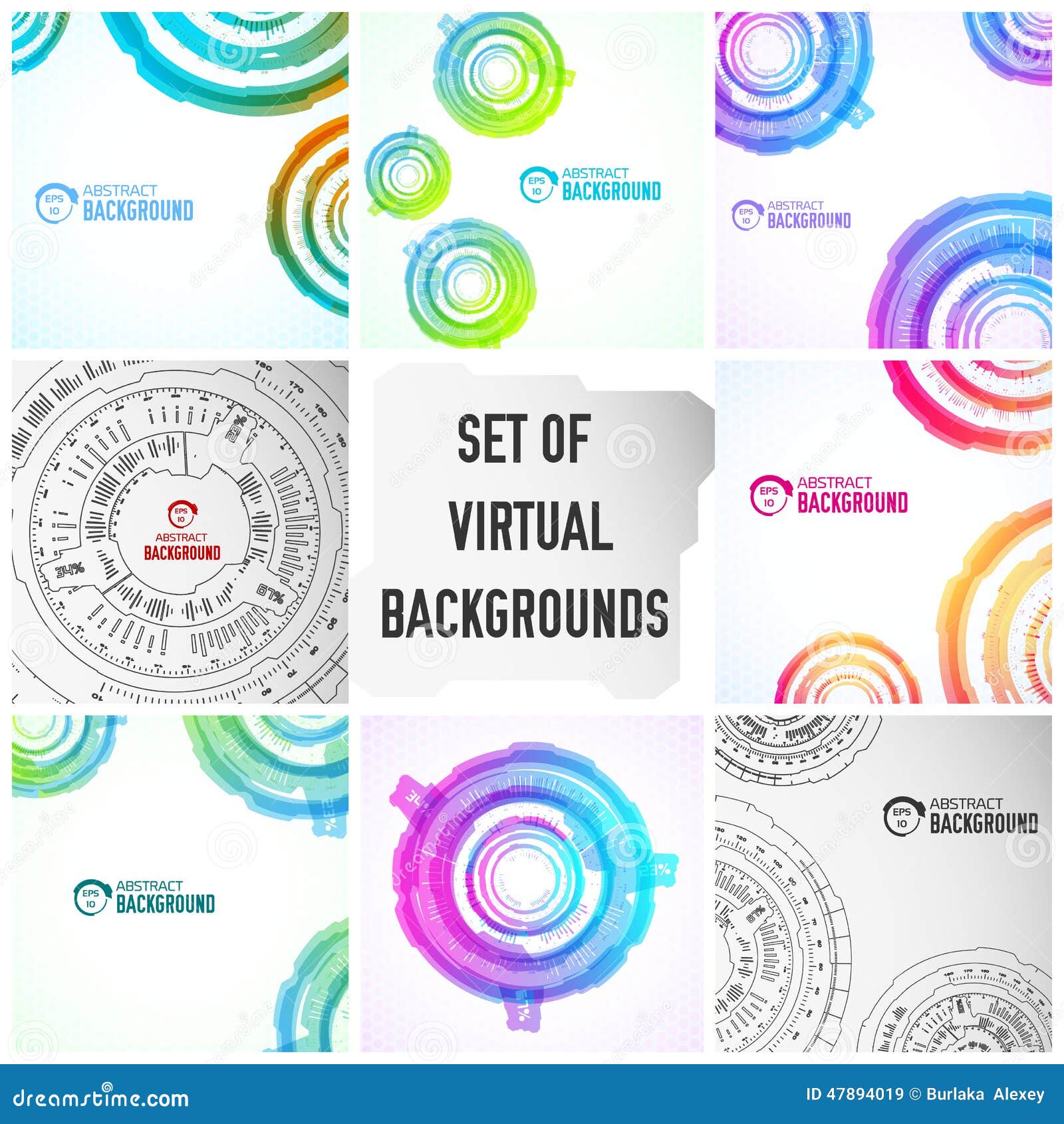 Tech Abstract Background Concept. Illustration Stock Vector ...