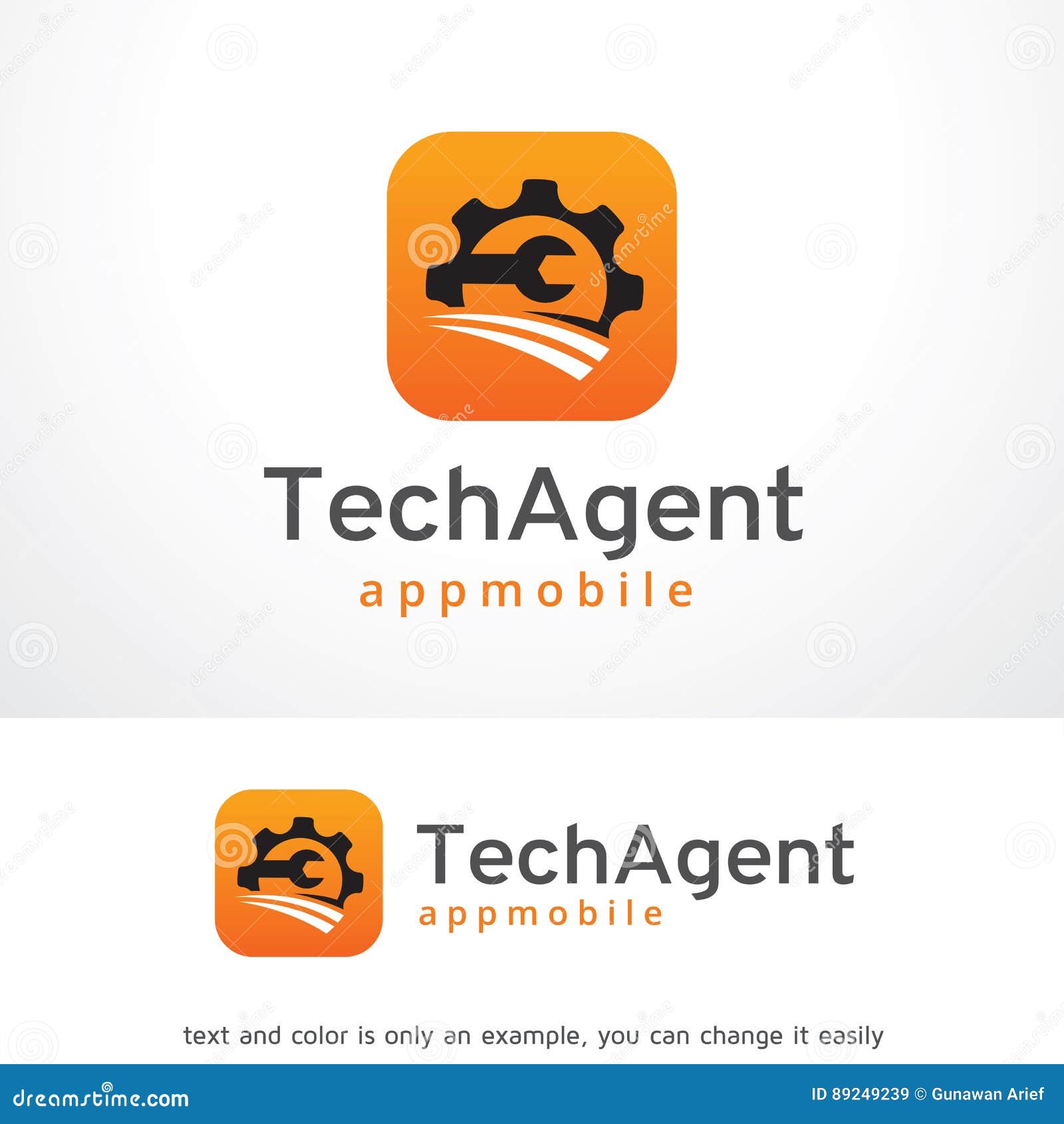 Tech Agent Logo Template Design Vector, Emblem, Design Concept ...