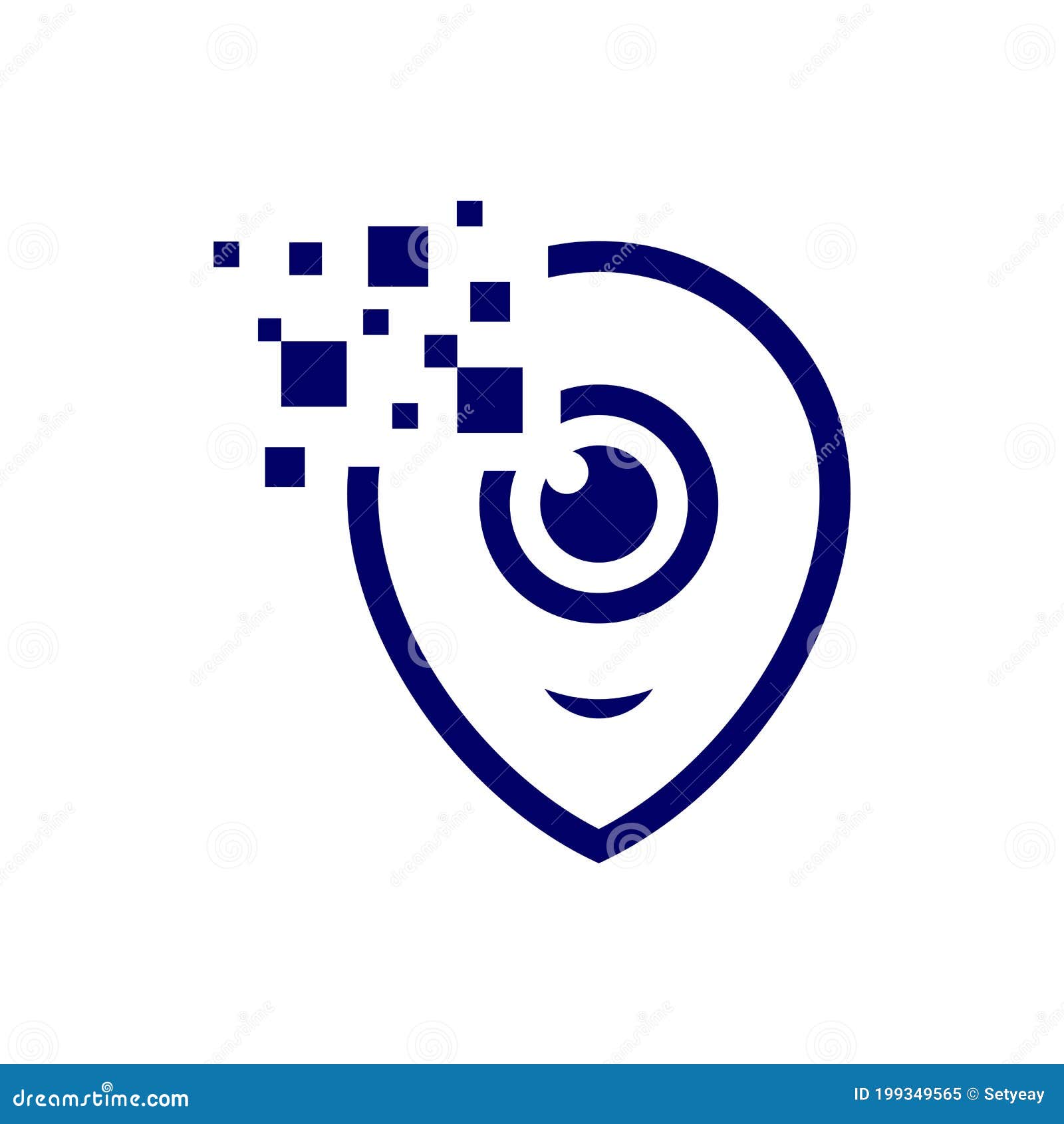 Tech Alien Logo Design Vector Illustration, Alien Design Template Stock ...