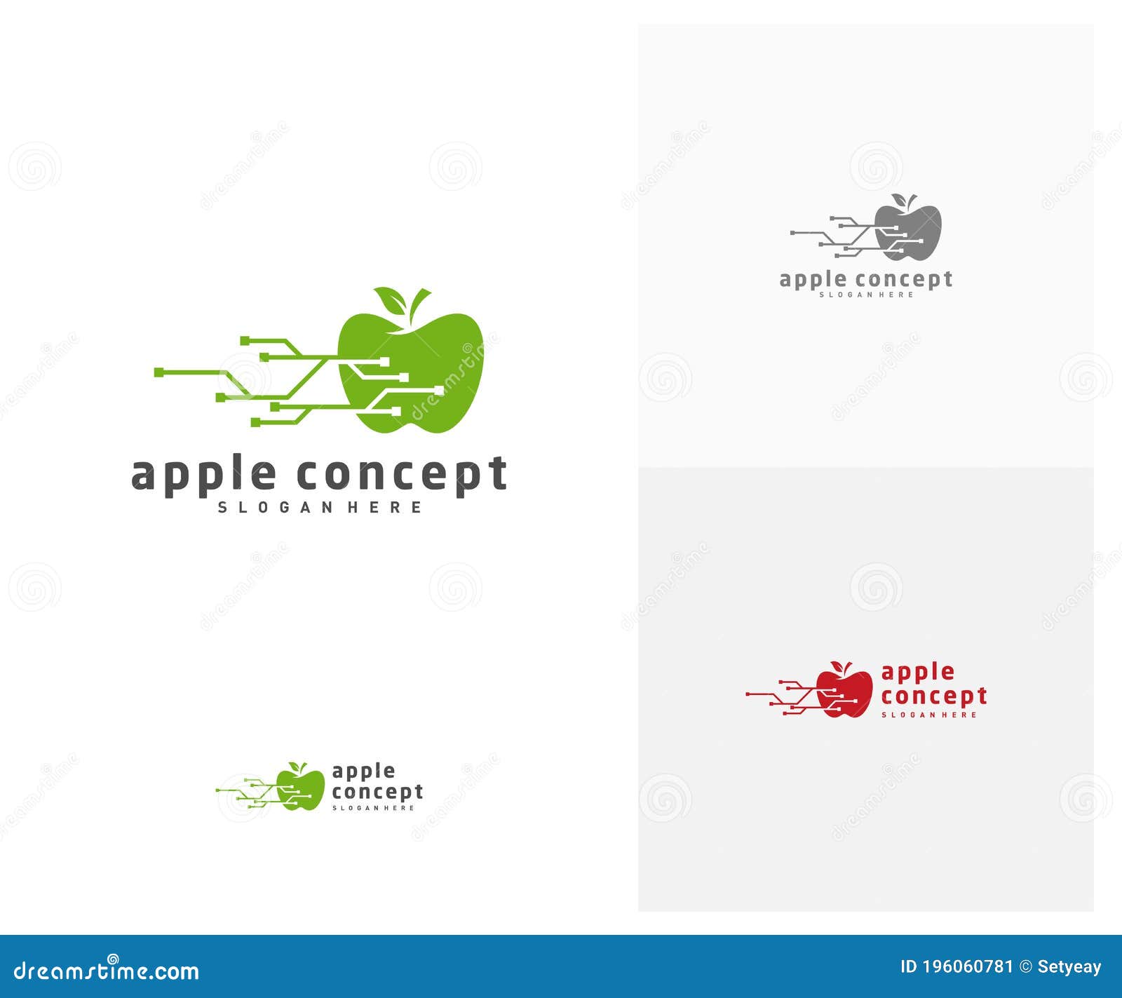 Tech Apple Logo Design Vector Template, Fruits Apple Icon Symbol Stock ...